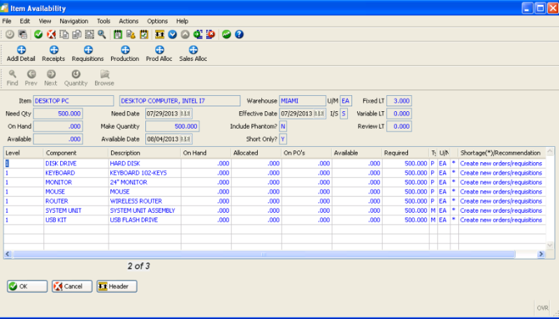 Bill of Materials | Fitrix